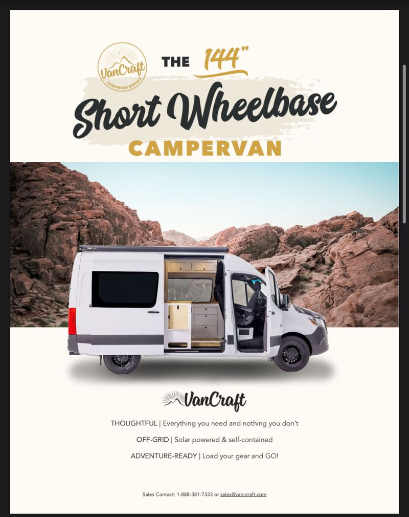 Camper Van For Sale: 2021 Mercedes Sprinter Van Craft