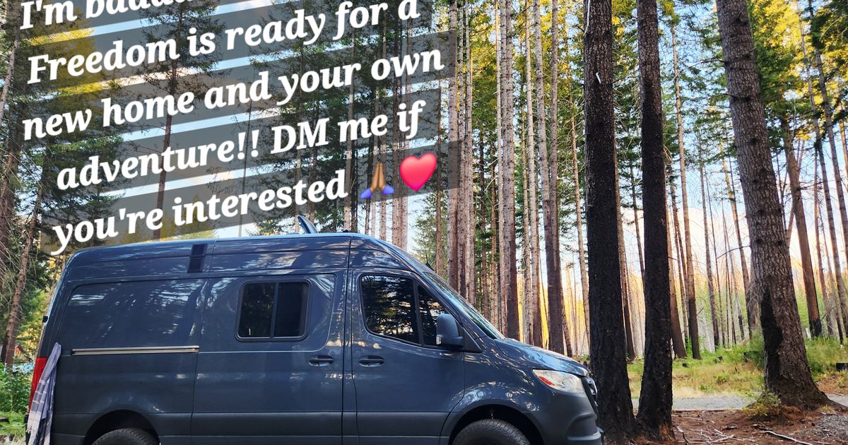 Camper Van For Sale: Blue Freedom! 2019 MB Sprinter 2500 V6 Turbo Dies