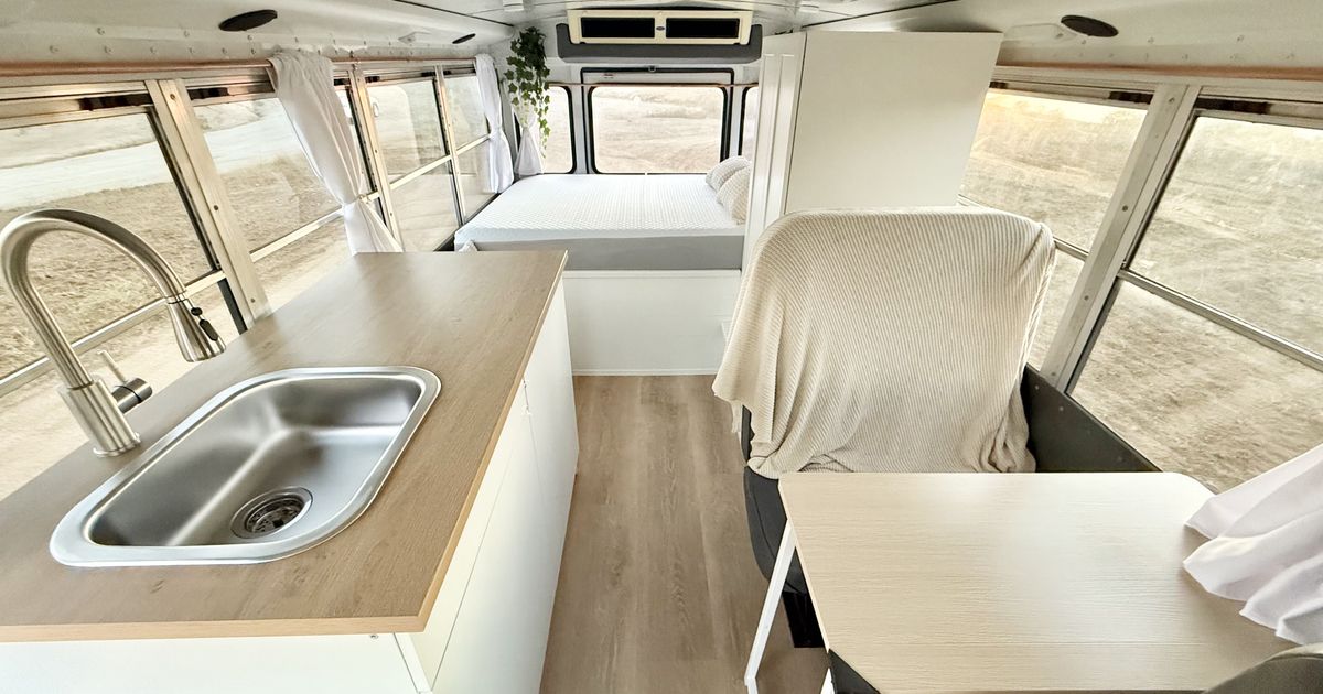 Camper Van For Sale: Chevy Skoolie Camper Van in Riverside, California