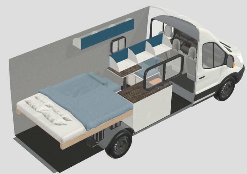 Camper Van For Sale: Ford Transit Ecoboost 250 2018 in Orem, Utah